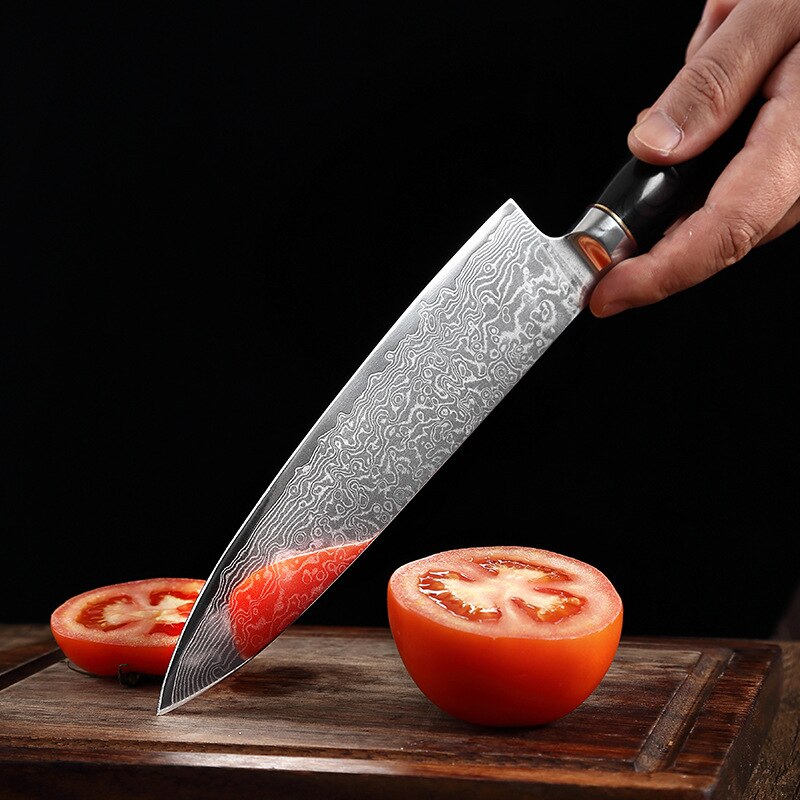 Damascus Steel Kitchen Knife Slicing Knife Chef Kn... – Grandado