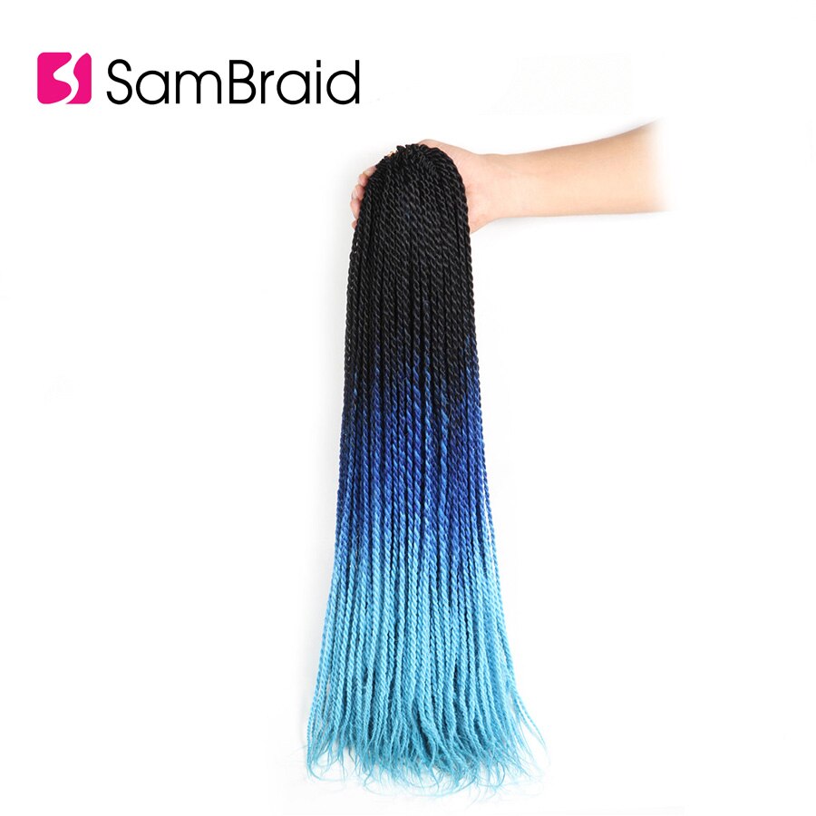 SAMBRAID 24Inches Ombre Senegalese Twist Synthetic... – Grandado