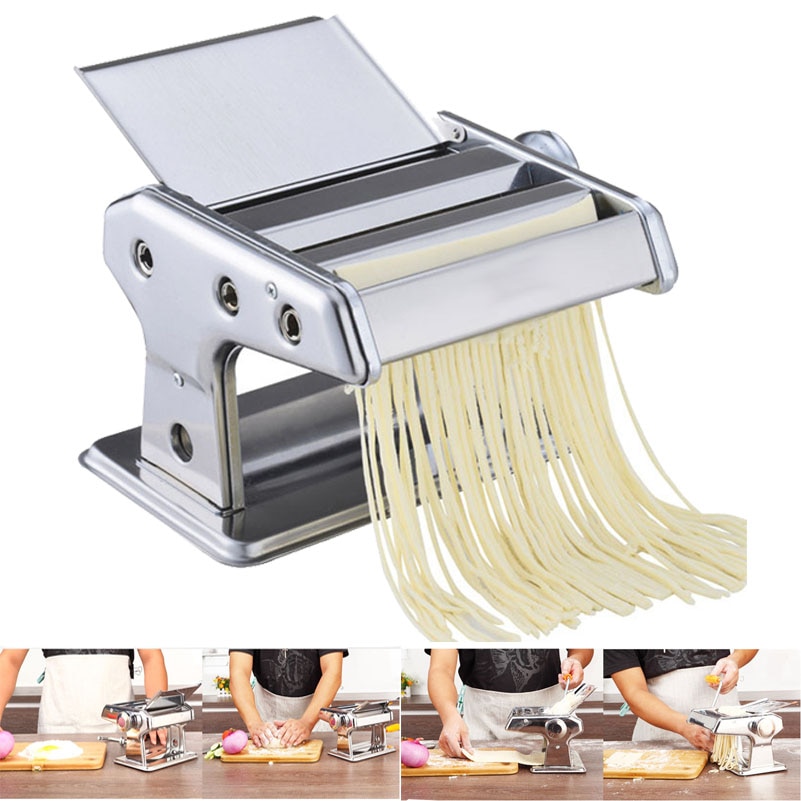 2 Blades Rvs Pasta Making Machine Handleiding Nood... – Vicedeal