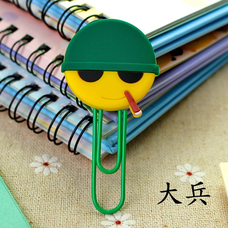 Smiley Paper Clip Bookmark Cute Metal Paper Clip C... – Grandado