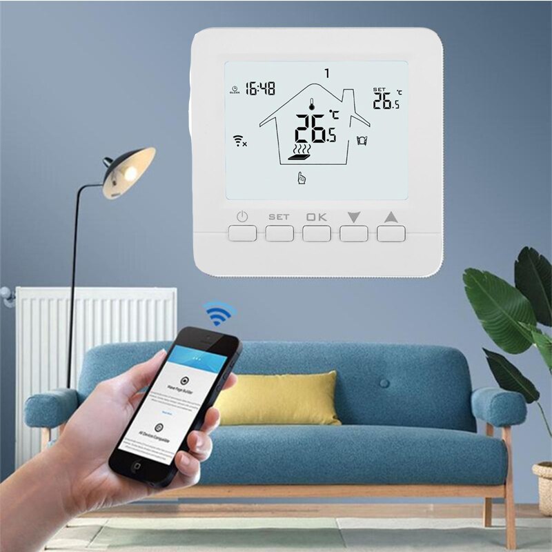 Smart Thermostat WIFI Voice Control Temperature Di... – Vicedeal