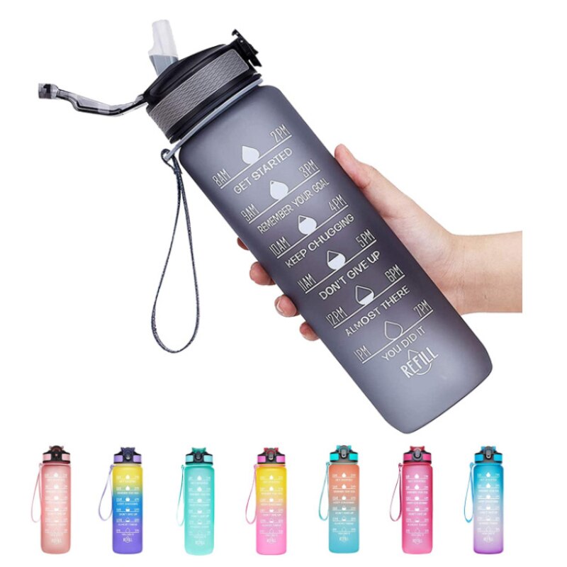 1000Ml Grote Capaciteit Sport Water Fles Lekvrij D... – Grandado