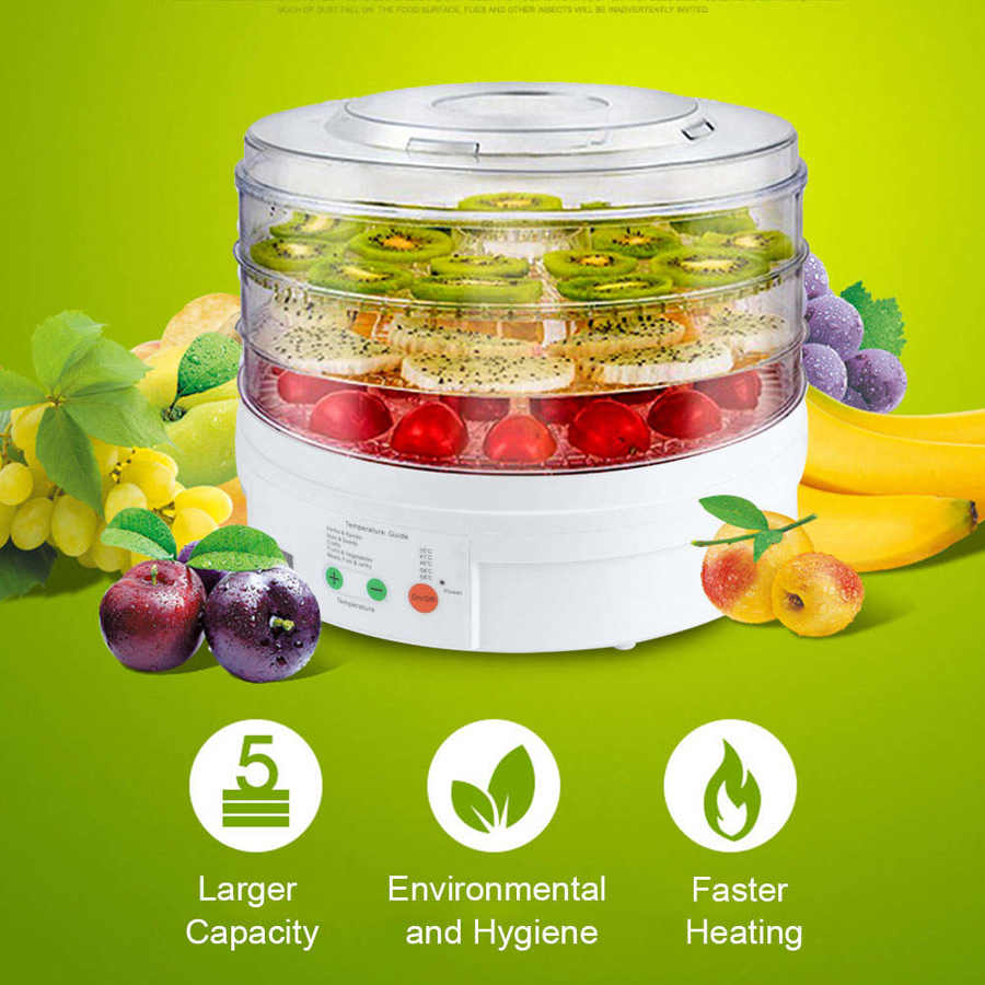 Intelligent Heating Cycle Food Dehydrator 3-Layer ... – Grandado