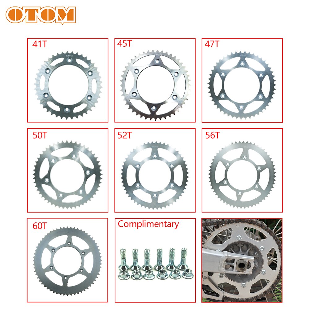OTOM Motocross 41/45/47/50/52/56/T Rear Sprocket S... – Vicedeal