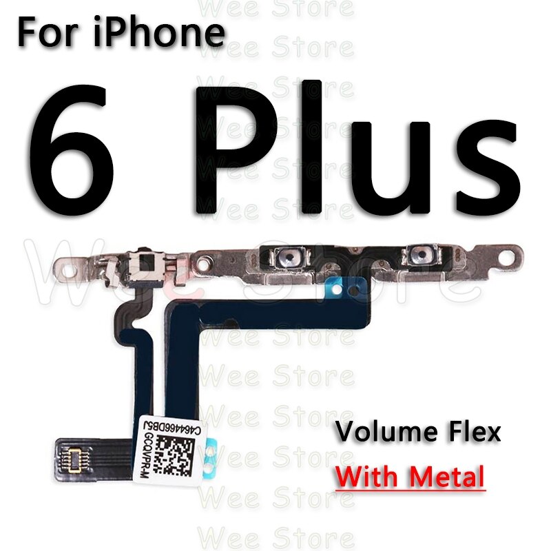 Voor iPhone 6 6s 7 8 Plus 5 5s SE 5C Mute & Volume... – Vicedeal