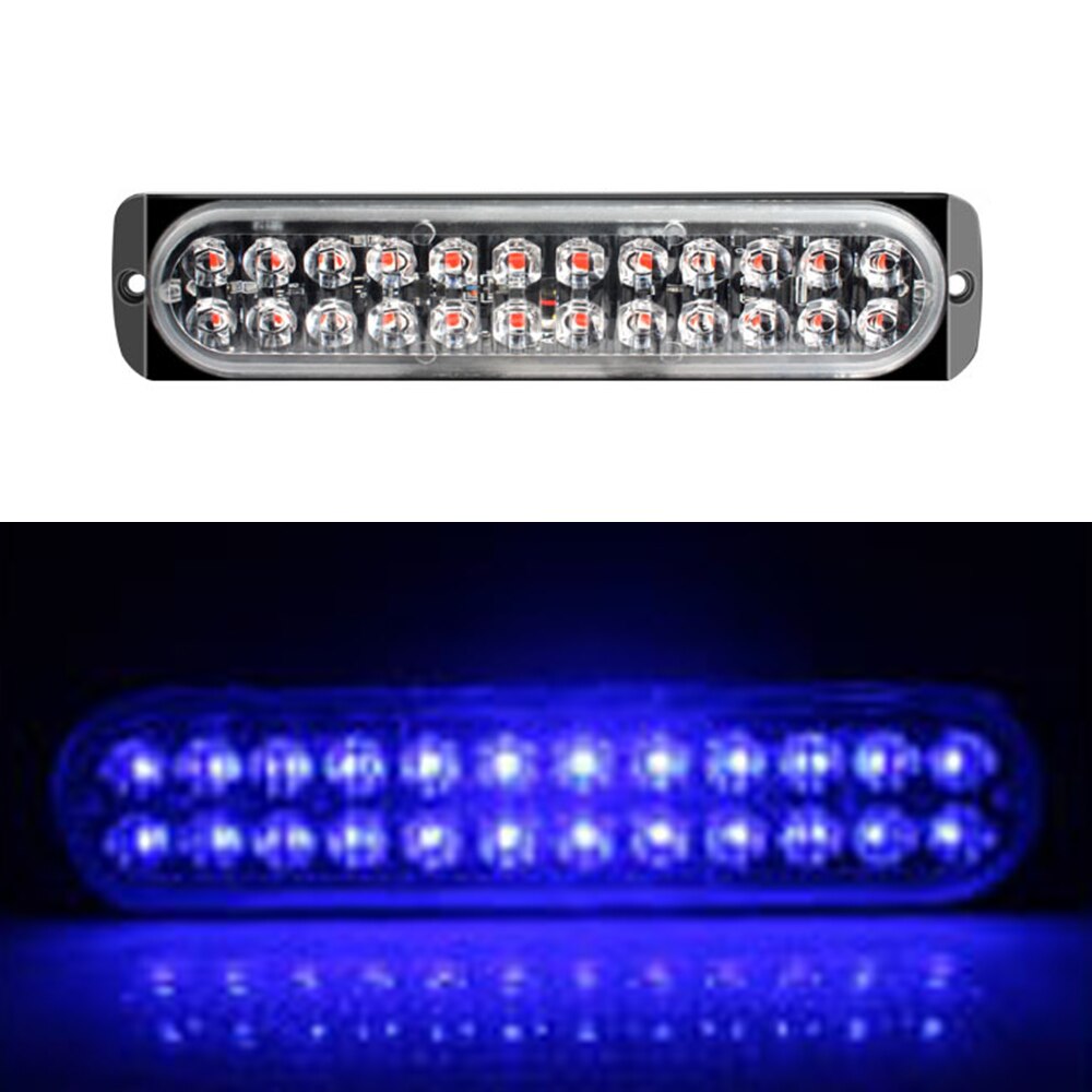 2PCS Blue 24 LED Car Tow Truck 12-24V Emergency Wa... – Grandado