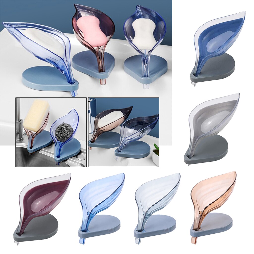 Self Draining Soap Box Holder Leaf Shape Soap Drai... – Vicedeal