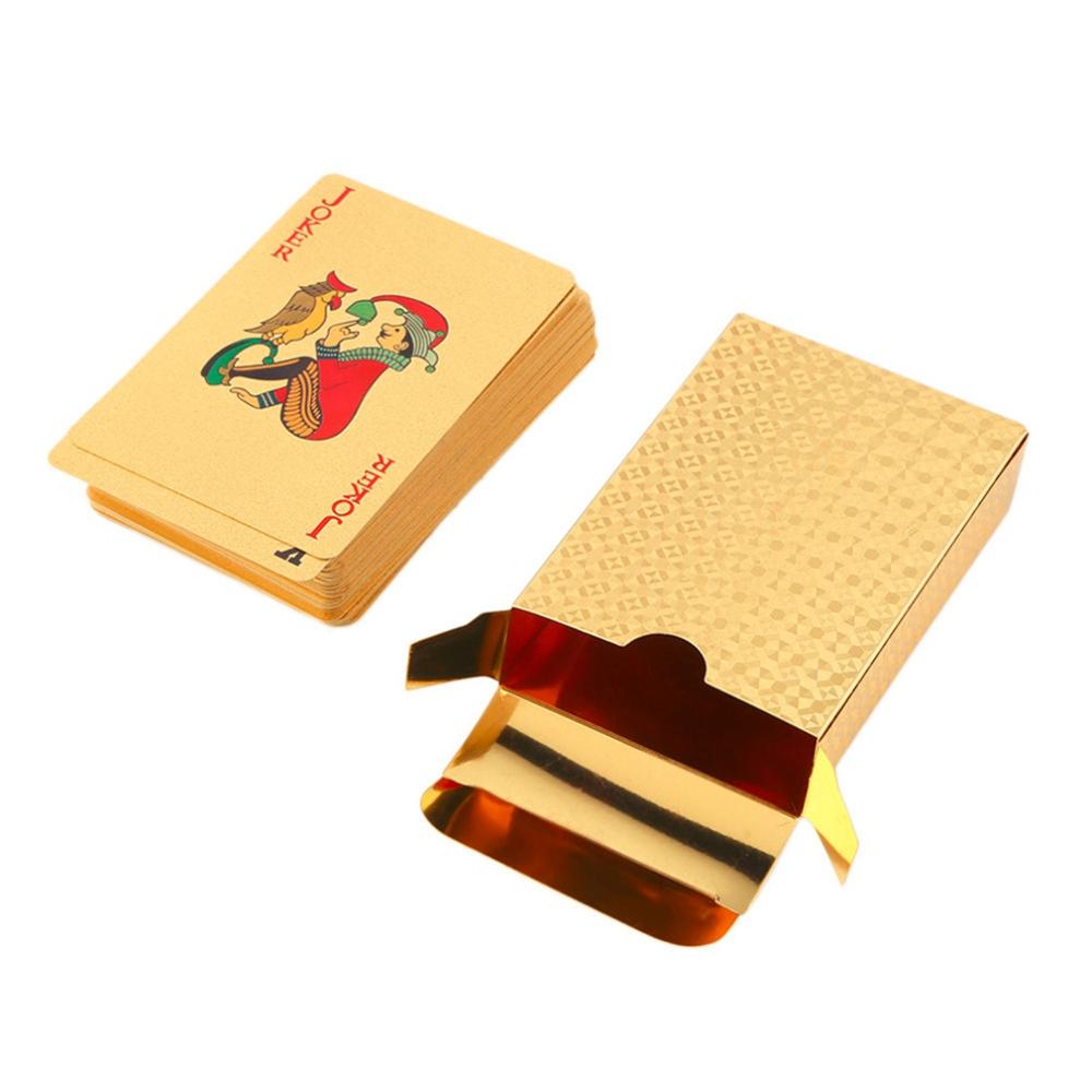 24K Gold Diamond Foil Poker Carta Luxury Playing C... – Grandado