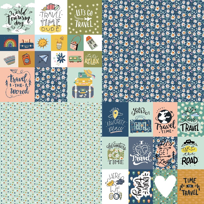 Panalisacraft 24 sheets 6"X6" cute patterned paper... – Grandado