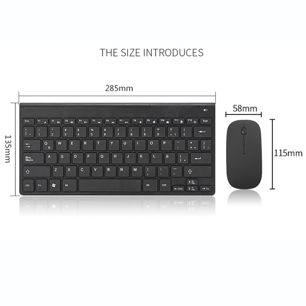 Spanish Keyboard Wireless Mouse For Game PC Player... – Vicedeal