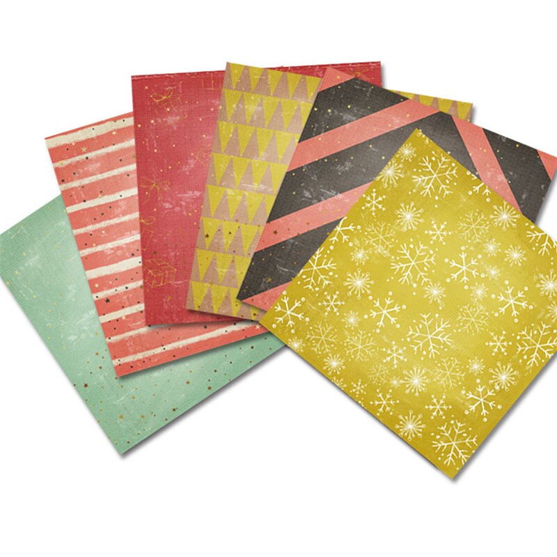 24Pcs/Lot Snowflake Retro Material Papers DIY Scra... – Vicedeal
