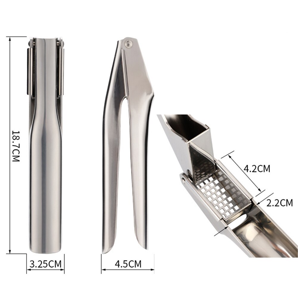 Square Hole Stainless Steel Garlic Ginger Manual C... – Grandado