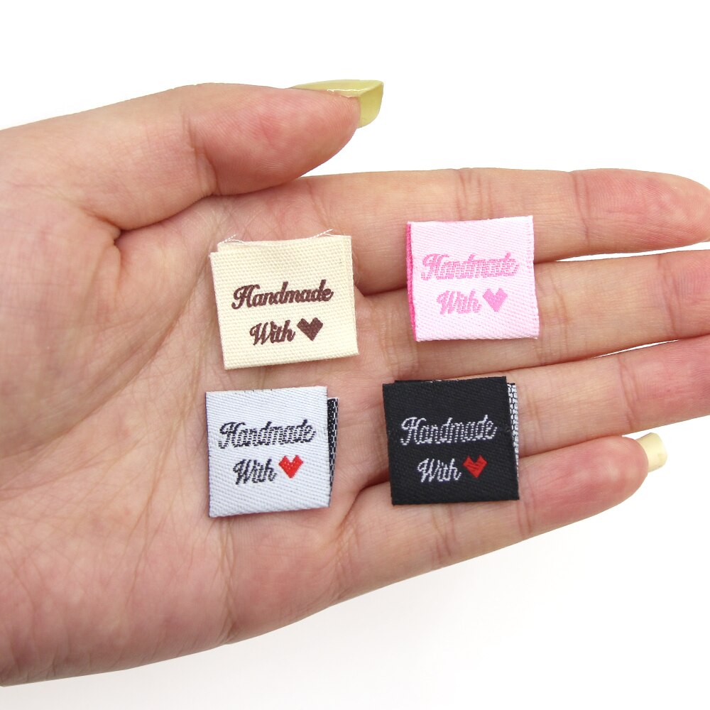 50Pcs Cloth Labels Tags Handmade With Love Labels ... – Grandado