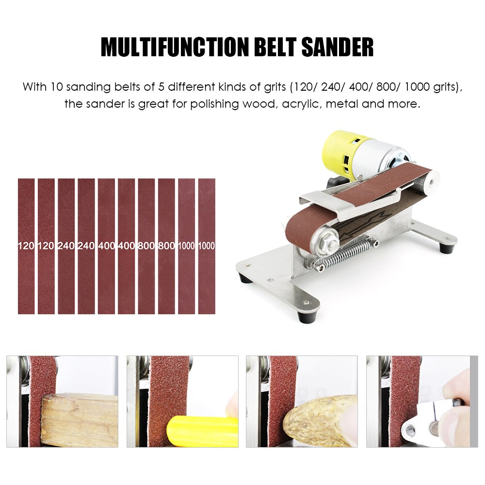 Mini Belt Sander Electric Edge Sharpener with Adju... – Grandado