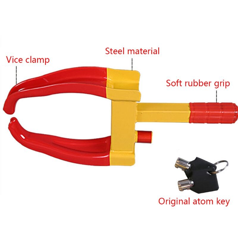 Car Truck Tire Lock Anti-Theft Lock Portable Heavy... – Grandado