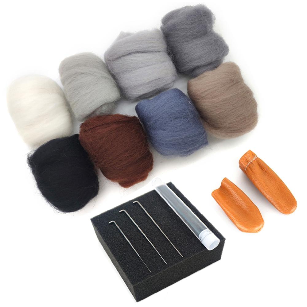 Naaldvilten Kit 10g x 8 Kleur Totaal 80g Merino Mi... – Grandado