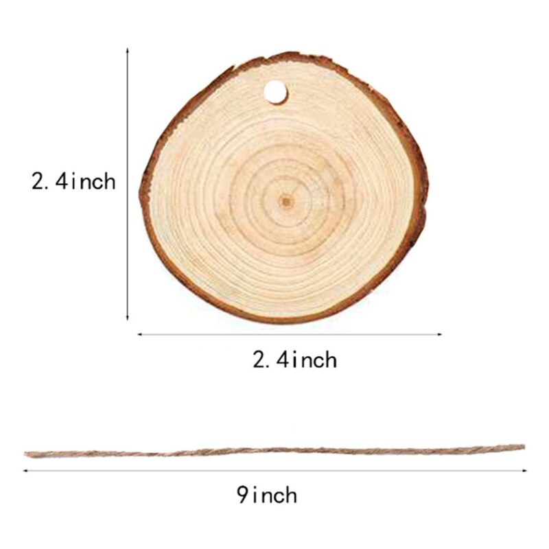 10 DIY Craft 20 Pieces 6-7cm Unfinished Predrilled... – Vicedeal