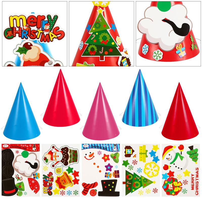5pcs Christmas Theme DIY Craft Materials Hats Maki... – Grandado