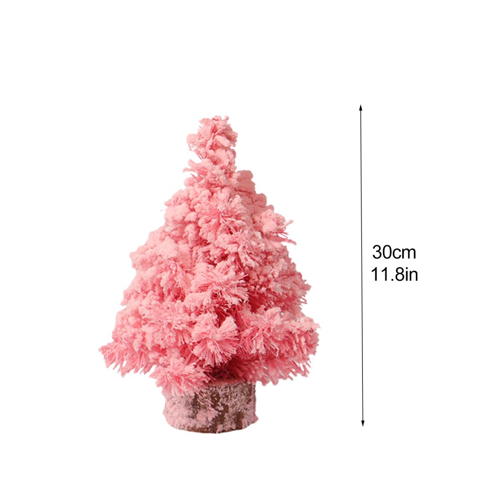 Christmas Tree Artificial Pink Encryption Flocking... – Grandado