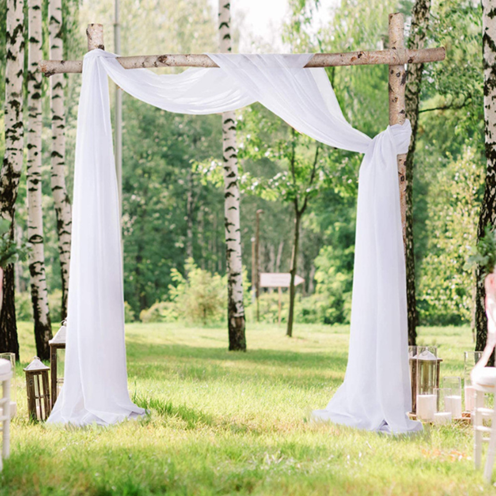 Thin Gauze Arch Drape Chiffon Organza Fabric Curta... – Vicedeal