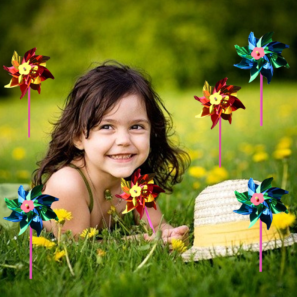 Kids 20pcs DIY Cute Colorful Pinwheels Wind Spinne... – Vicedeal
