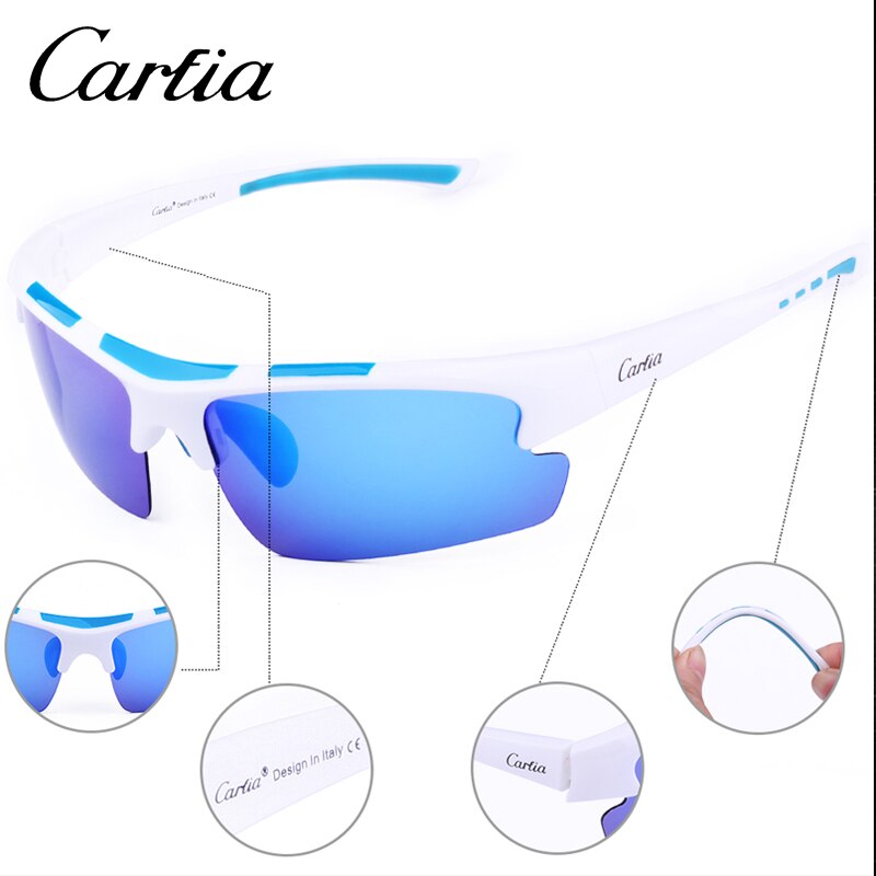 Carfia Sunglasses Men Polarized Sport Fishing Sun ... – Grandado