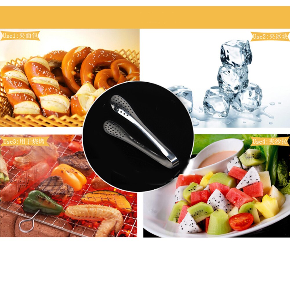 5/7/9/12/14 inch Rvs BBQ Tang Clips Eten Salade Bu... – Grandado