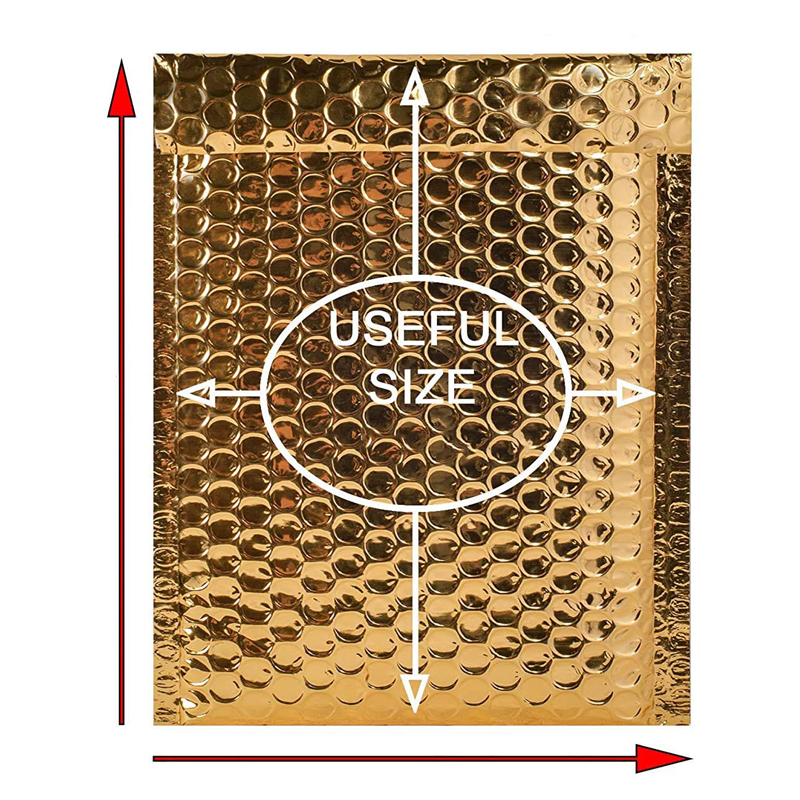 5pcs Gold Poly Bubble Mailer Envelopes Bags Self S... – Grandado