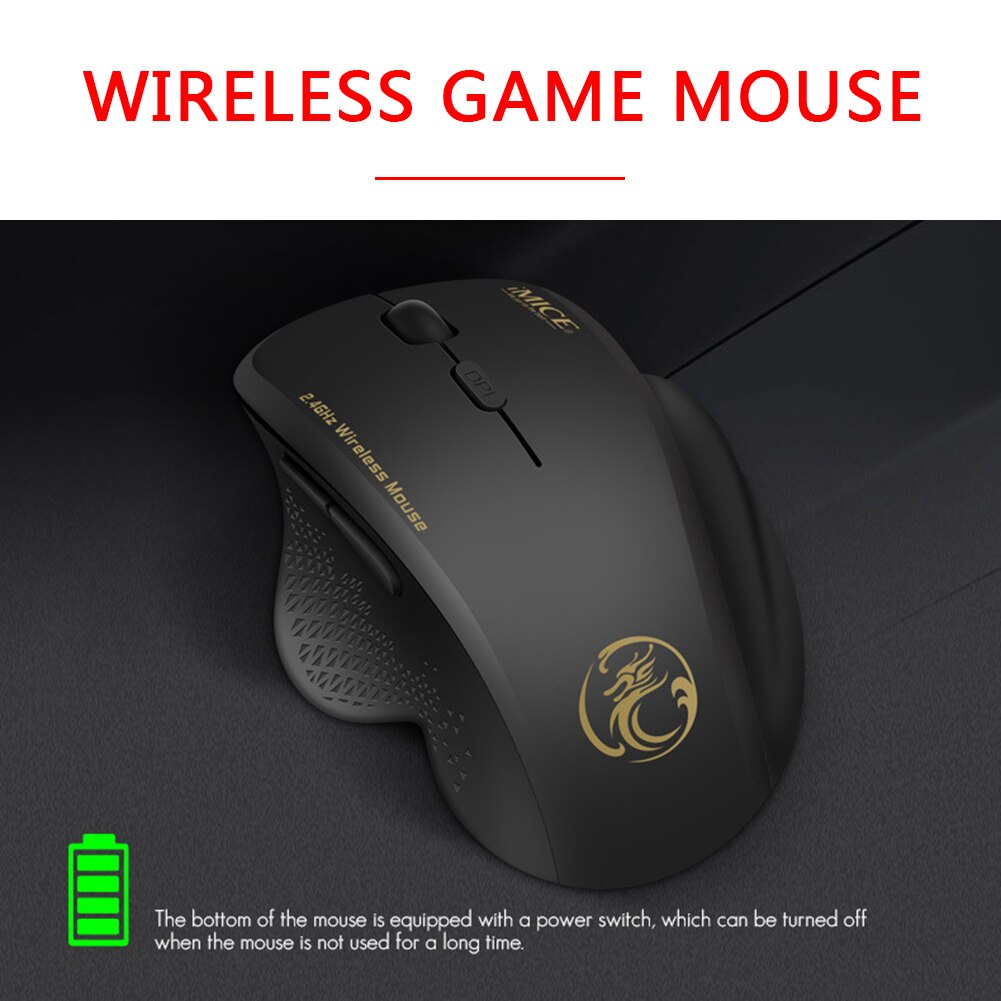 iMice G6 2.4GHz Wireless 6 Buttons Mouse 3 Level 1... – Grandado