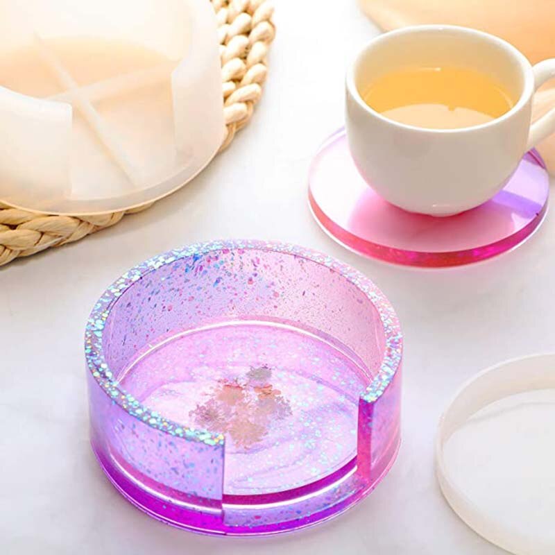 Silikonform för Epoxiharts - DIY Hantverk - Rund F... – Grandado