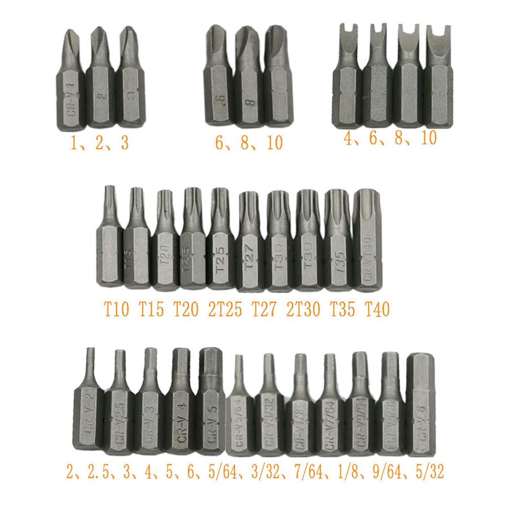 33Pcs CRV6150 Schroevendraaier Bit Set met Houder ... – Vicedeal