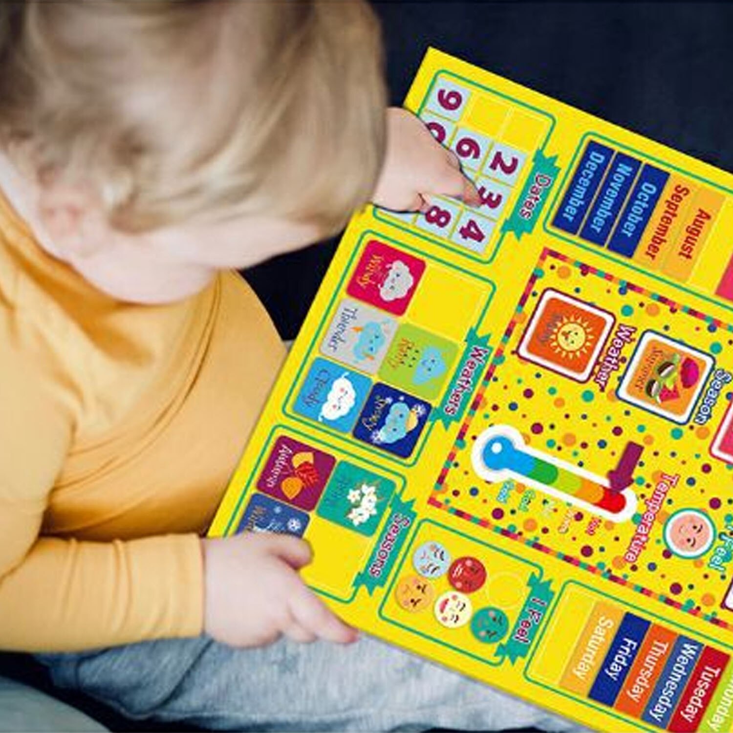 Magnetic Calendar Chart Board Days Dates Months Mo... – Grandado