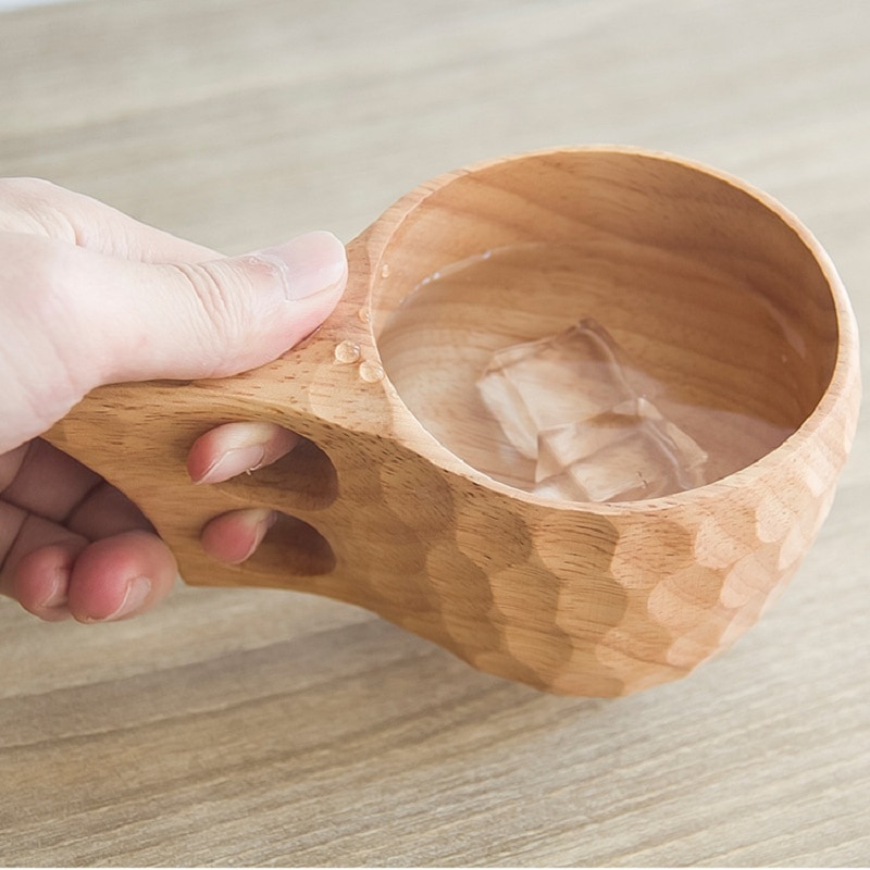 Flat bottom cup wooden high temperature resistant ... – Grandado