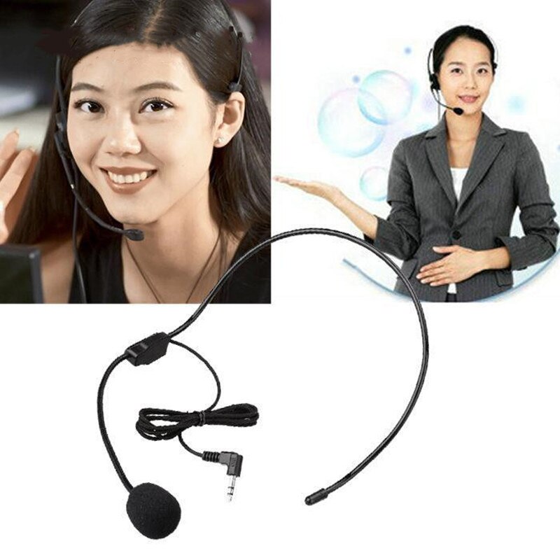3.5mm Wired Headworn Microphone Metal Microfono Mi... – Grandado