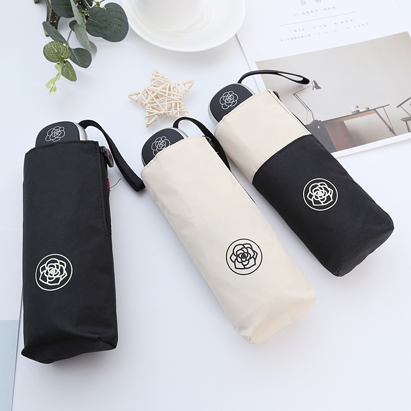 Lille camellia kvinder paraply anti-uv sol kvinde ... – Vicedeal