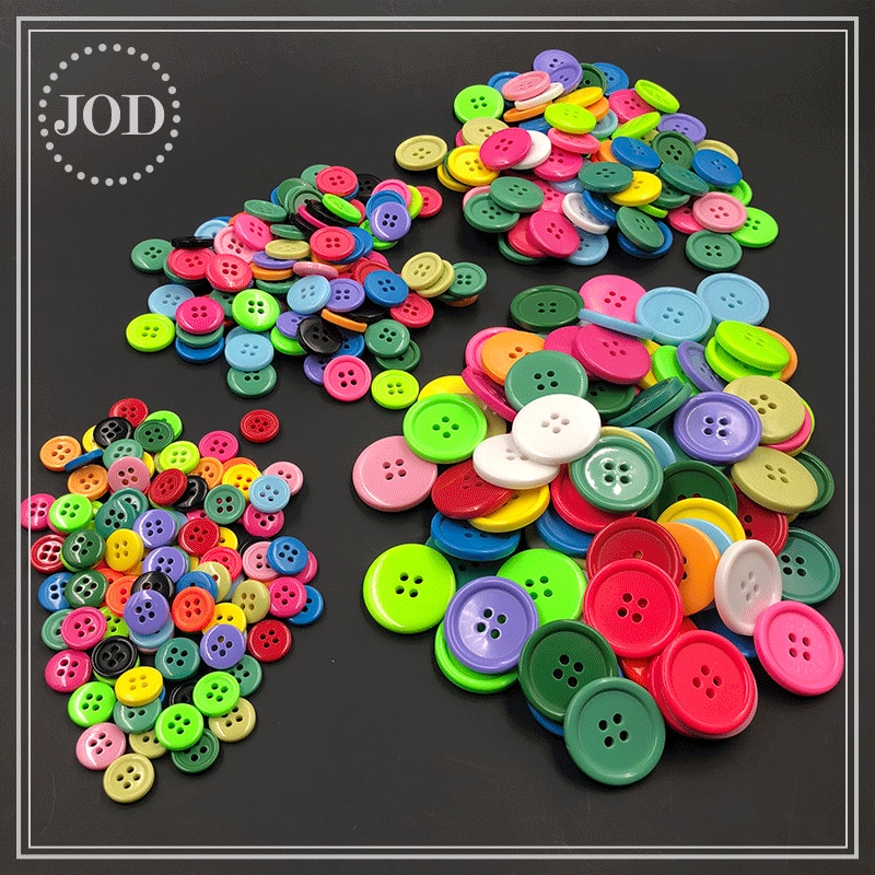 100 Pieces Colorful Buttons for Clothing Crafts DI... – Grandado