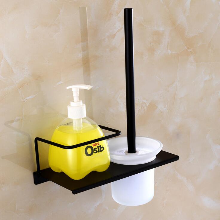 Porte-brosse de toilette mural en acier inoxydable... – Grandado Porte-brosse de toilette mural en acier inoxydable... – Grandado