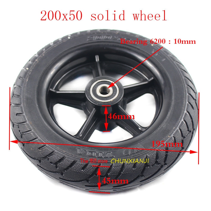 Lightning Shipment 8 Inch Tire 200x50Solid Wheel F... – Grandado