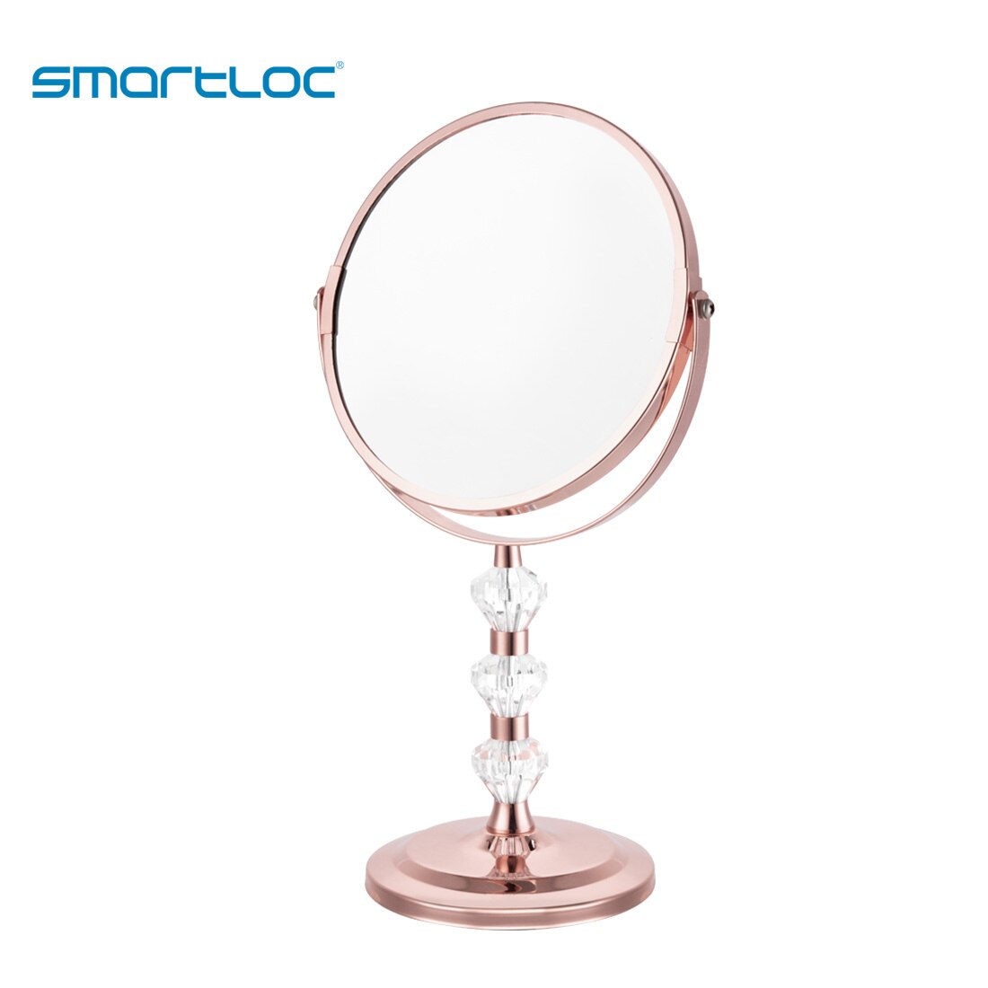 Double sided rotatable table mirror with diamond d... – Grandado
