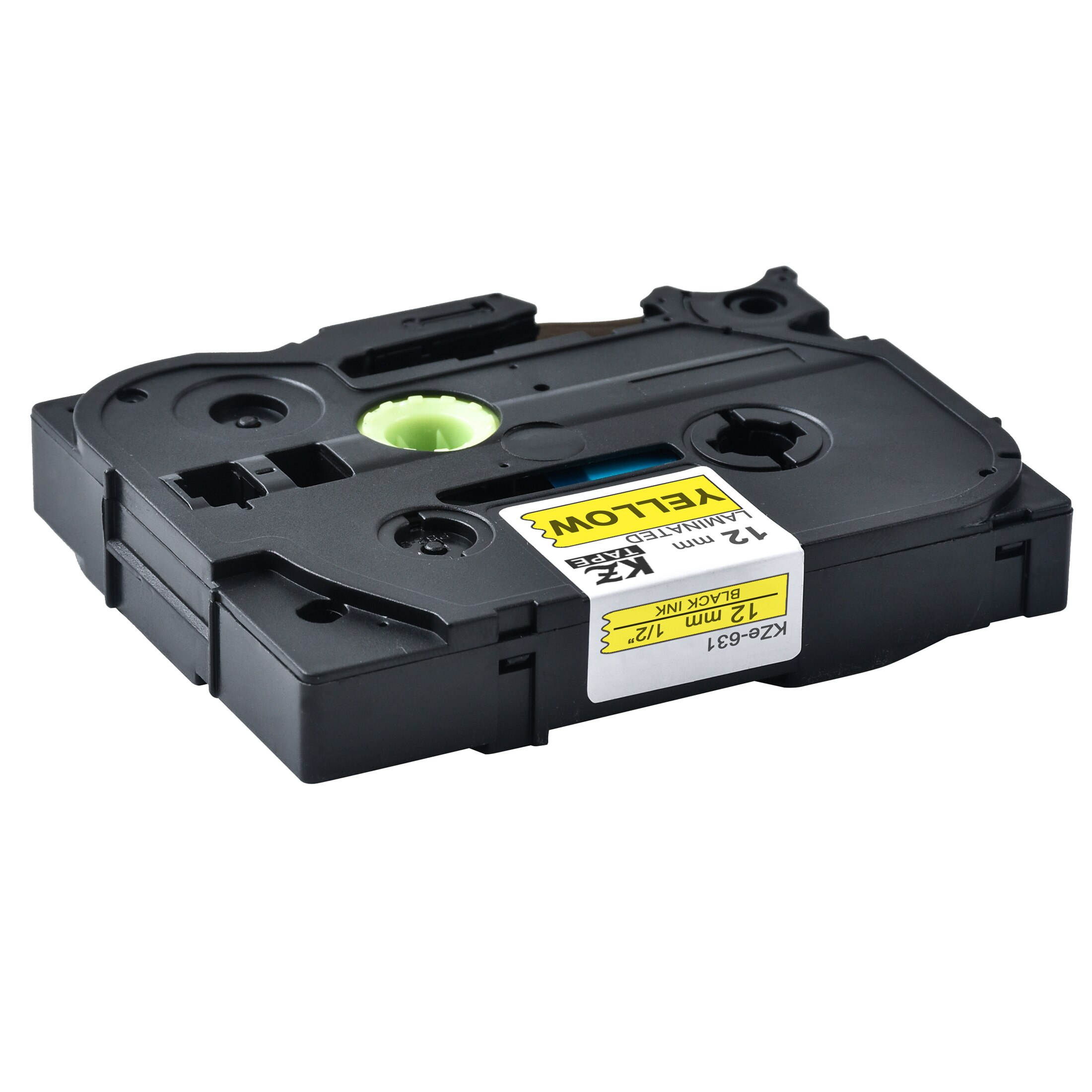 CIDY 2 stuks Zwart op geel Label Tape P-touch Comp... – Vicedeal