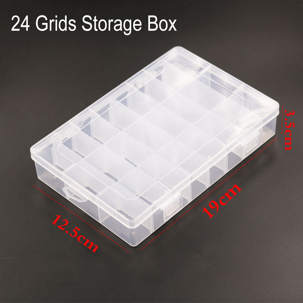 24/36 Grids Plastic Storage Box with Adjustable Di... – Vicedeal
