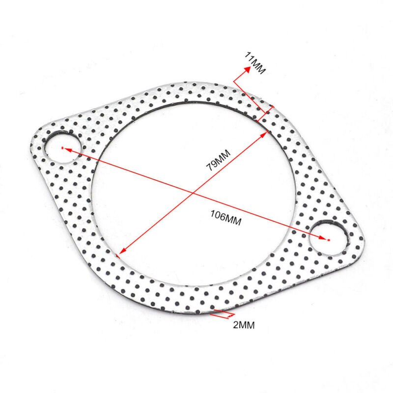 manifold pakning flens pakning 2 bolt 3 "bil eksos... – Grandado