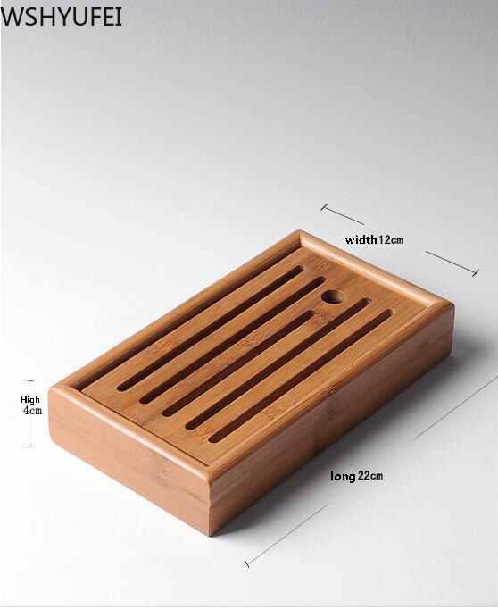 Bamboo Tea Tray Solid Bamboo Tea Board Tea set Tea... – Grandado