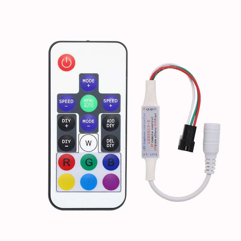LED Strip WS2812B WS2811 Controller Remote DC 5V 1... – Vicedeal