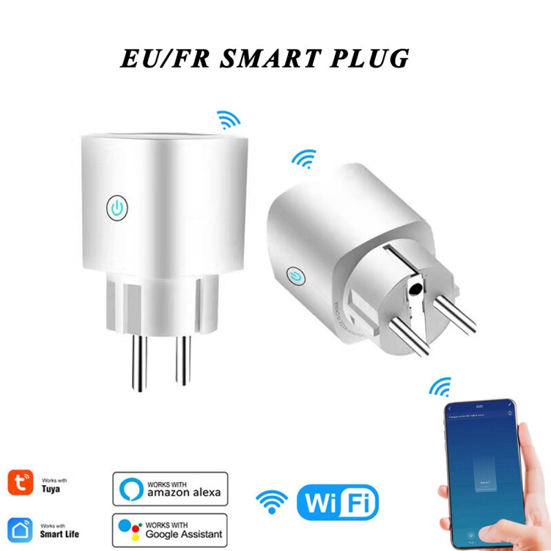 Tuya Eu/Fr 16A Smart Socket Plug Adapter Tuya Smar... – Vicedeal