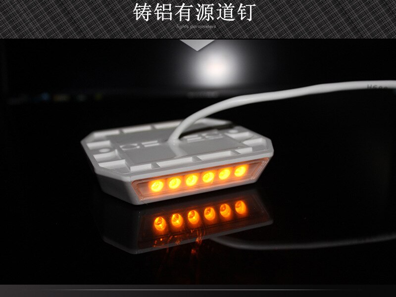 DC12V LED wired road stud yellow light tunnel road... – Vicedeal