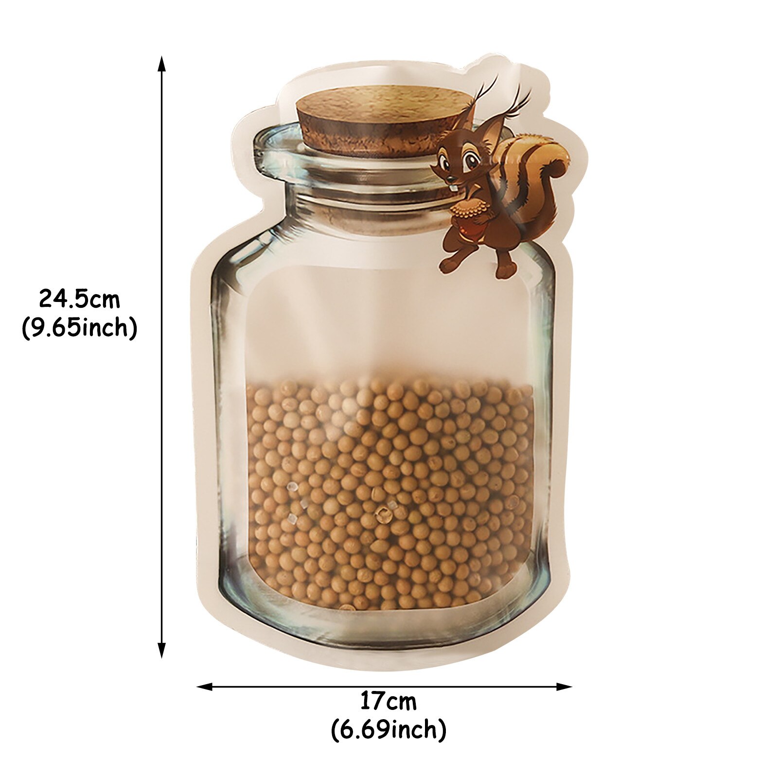 30# Reusable Mason Jar Bottles Bags Snack Packagin... – Grandado