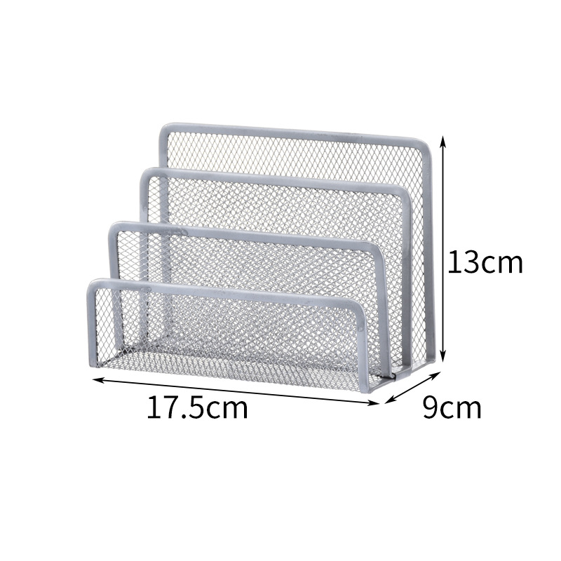 Stapelbare metalen raster Desktop Organizer 3-laag... – Vicedeal
