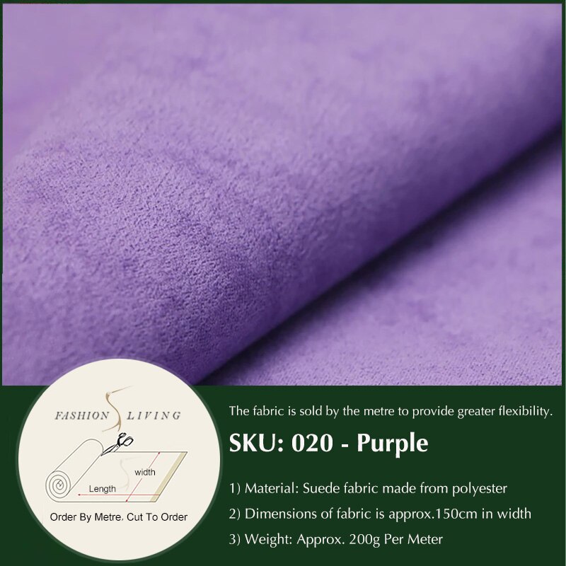 150cm Breed Effen Suède Stof Kleding Mode Kleding ... – Grandado