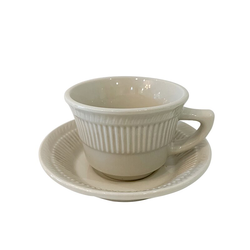 Ins Emboss Ceramic Coffee Set Classical European S... – Grandado